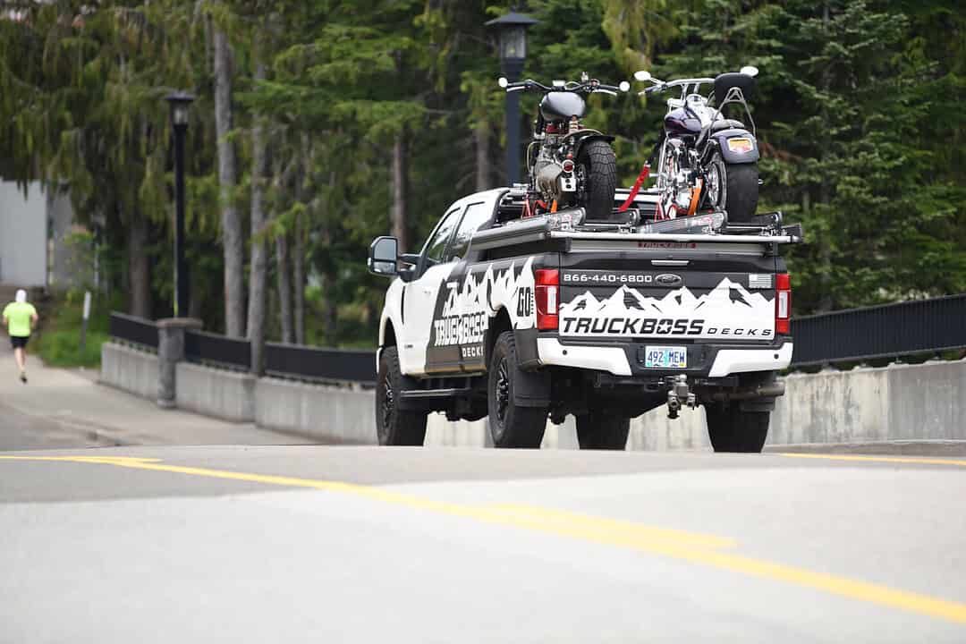 FlexxLoader Motorcycle Loading Ramp for Pickup Trucks - TRUCKBOSS Decks